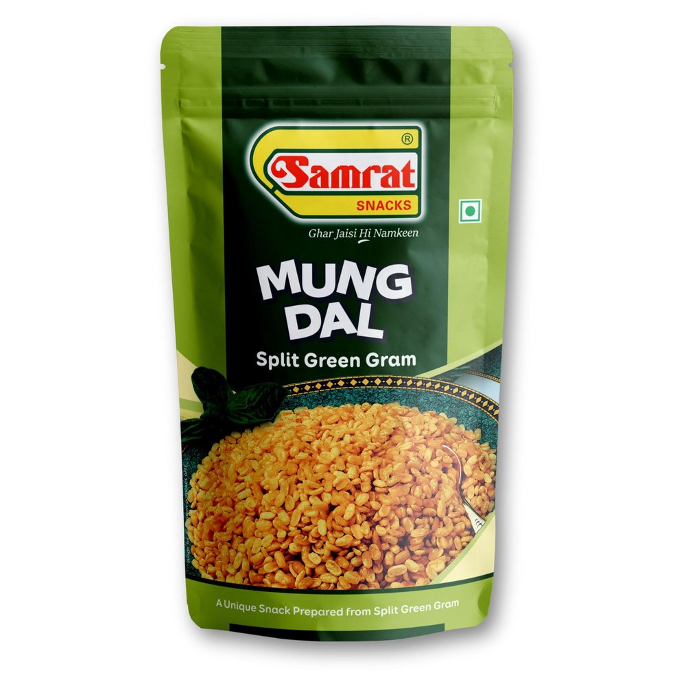 Samrat Mung Dal Namkeen Crispy & Crunchy Split Green Gram Snack ...